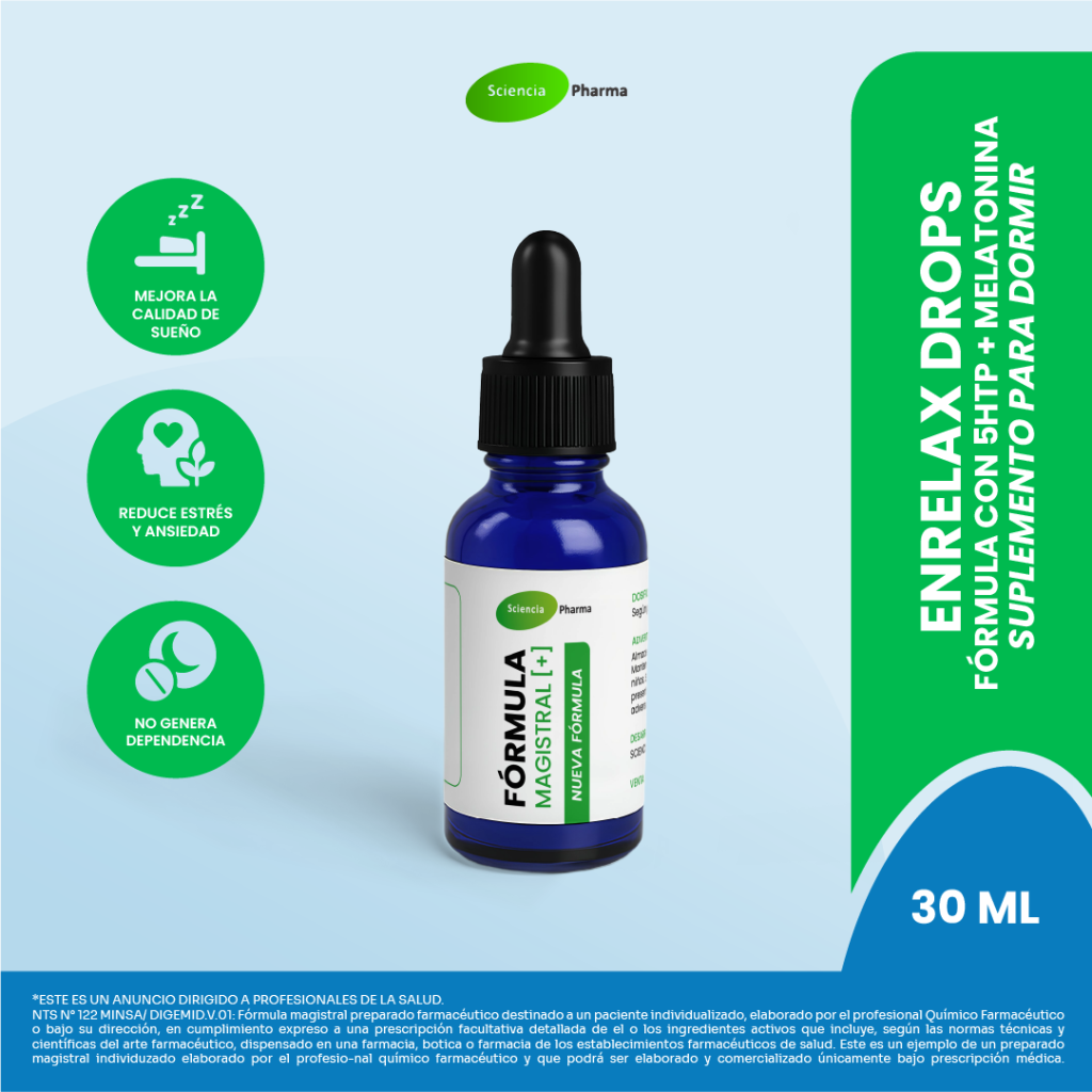 ENRELAX DROPS | SUPLE. PARA DORMIR - Sciencia Pharma