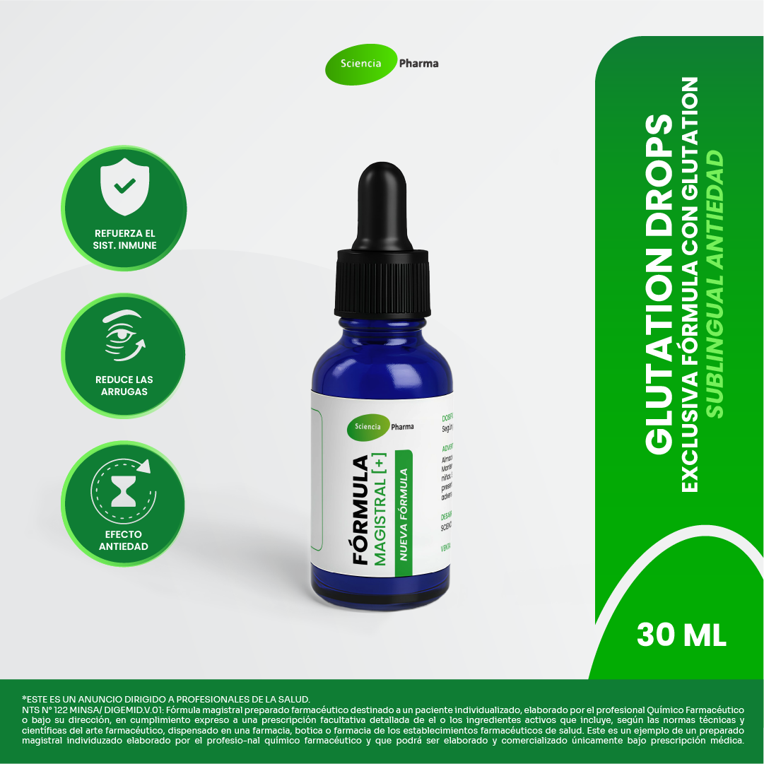 GLUTATION DROPS | SUBL. ANTIEDAD - Sciencia Pharma