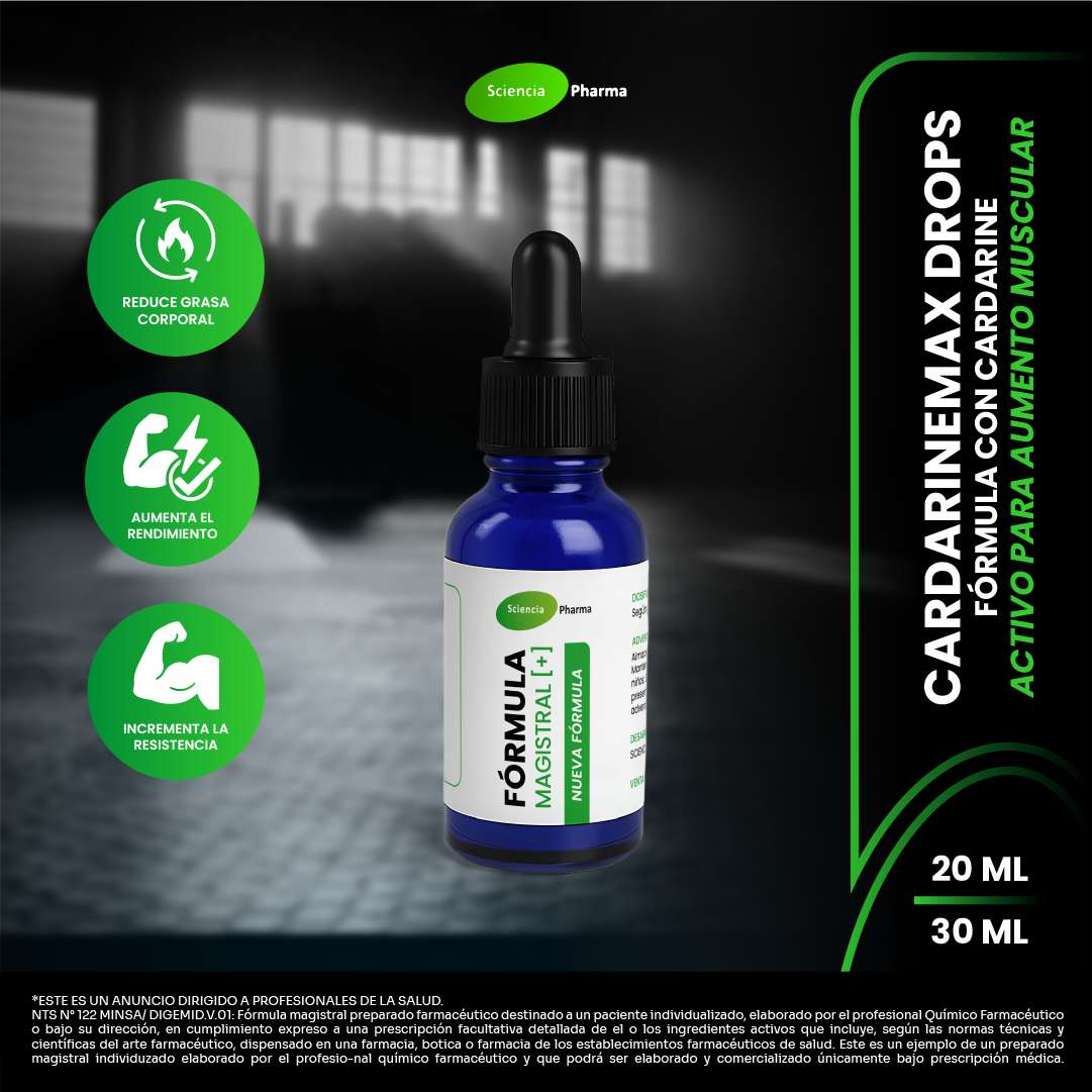 CARDARINEMAX DROPS | AUMENTO MUSCULAR - Sciencia Pharma