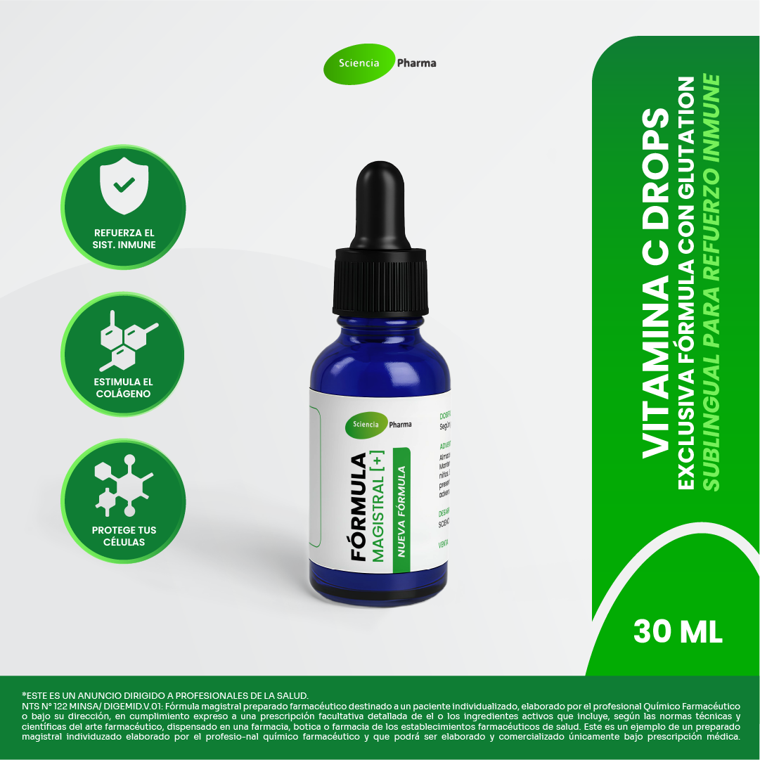 VITAMINA C DROPS | SUBL. PARA REFUERZO INMUNE - Sciencia Pharma