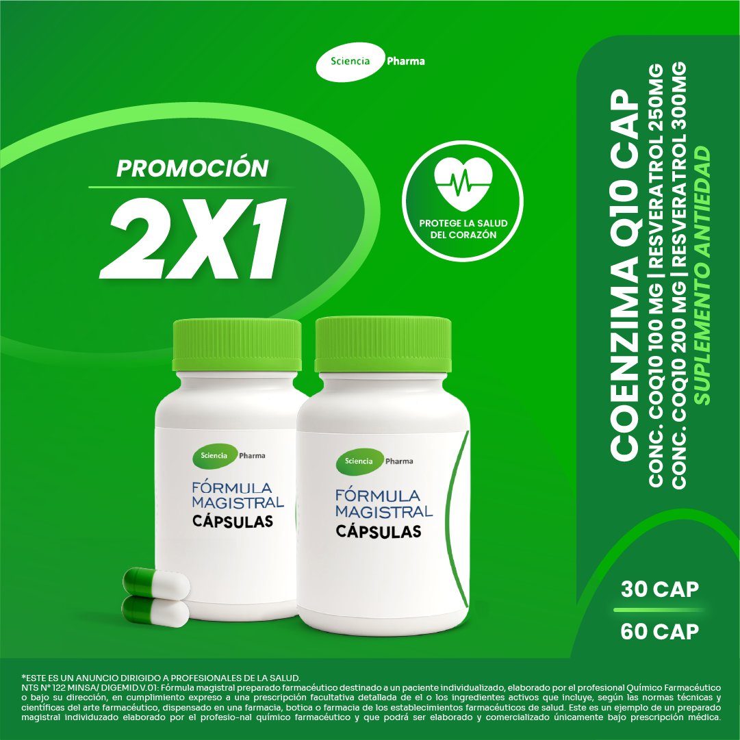 VITAQ10 CAP | COQ10 + RESVERATROL | 2X1 - Sciencia Pharma